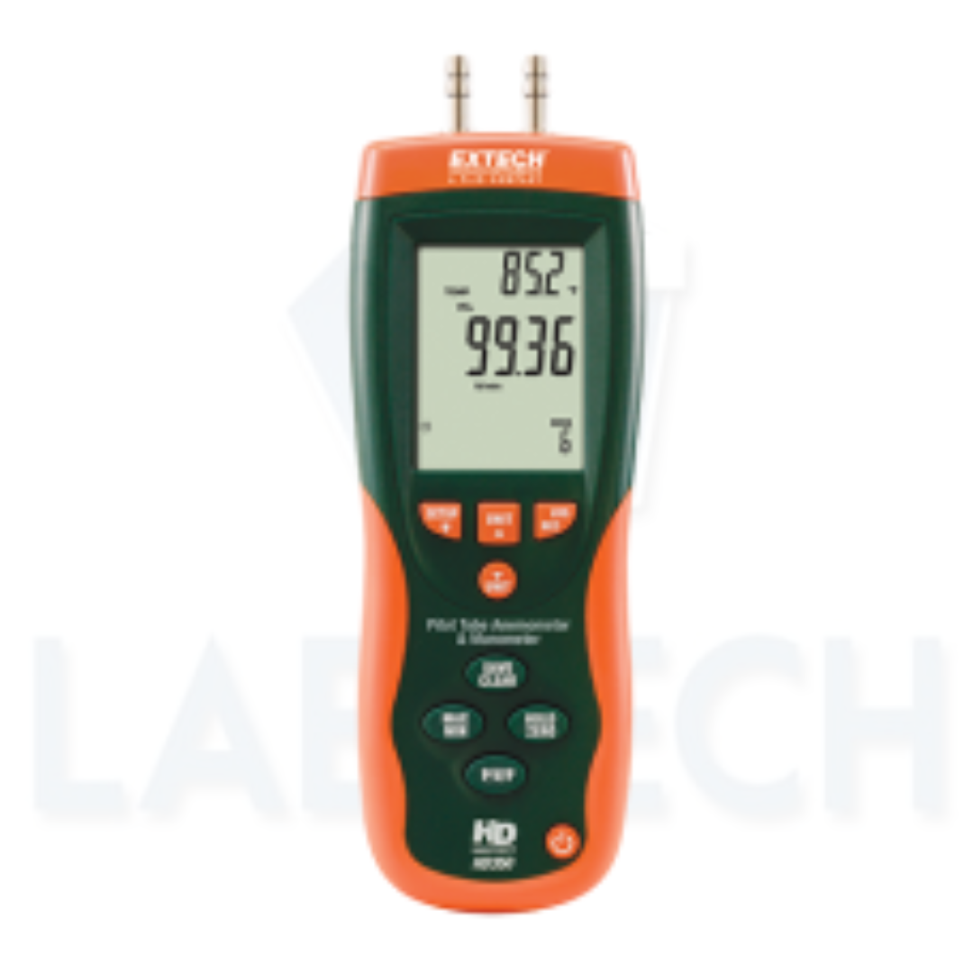 Extech HD350 Pitot Tube Anemometer + Differential Manometer – LABTECH ...